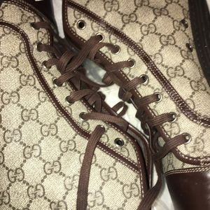 Gucci | Shoes | Authentic Gucci Beige High Top Size 1 | Poshmark